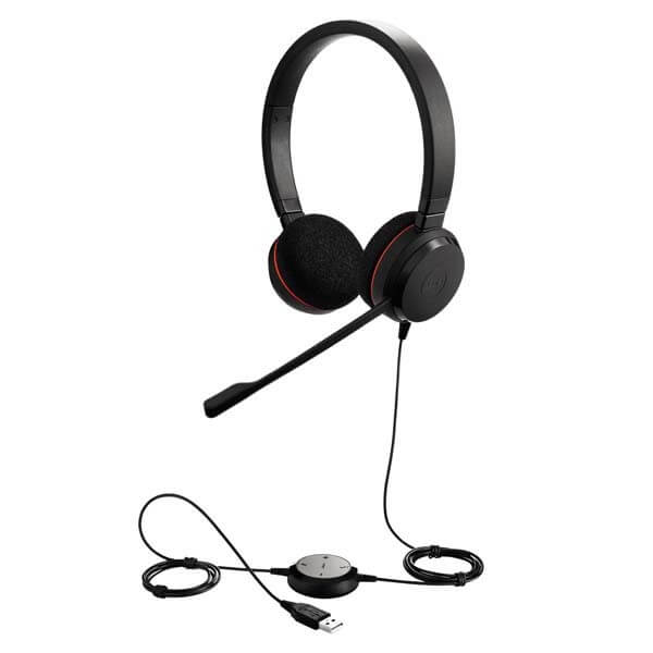 Jabra Evolve 20 UC Stereo Corded PC Headset | Jabra 4999-829-209 ...